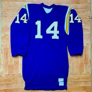 Medalist | Shirts | Vintage Medalist Sand Knit Football Jersey 4 Blue ...